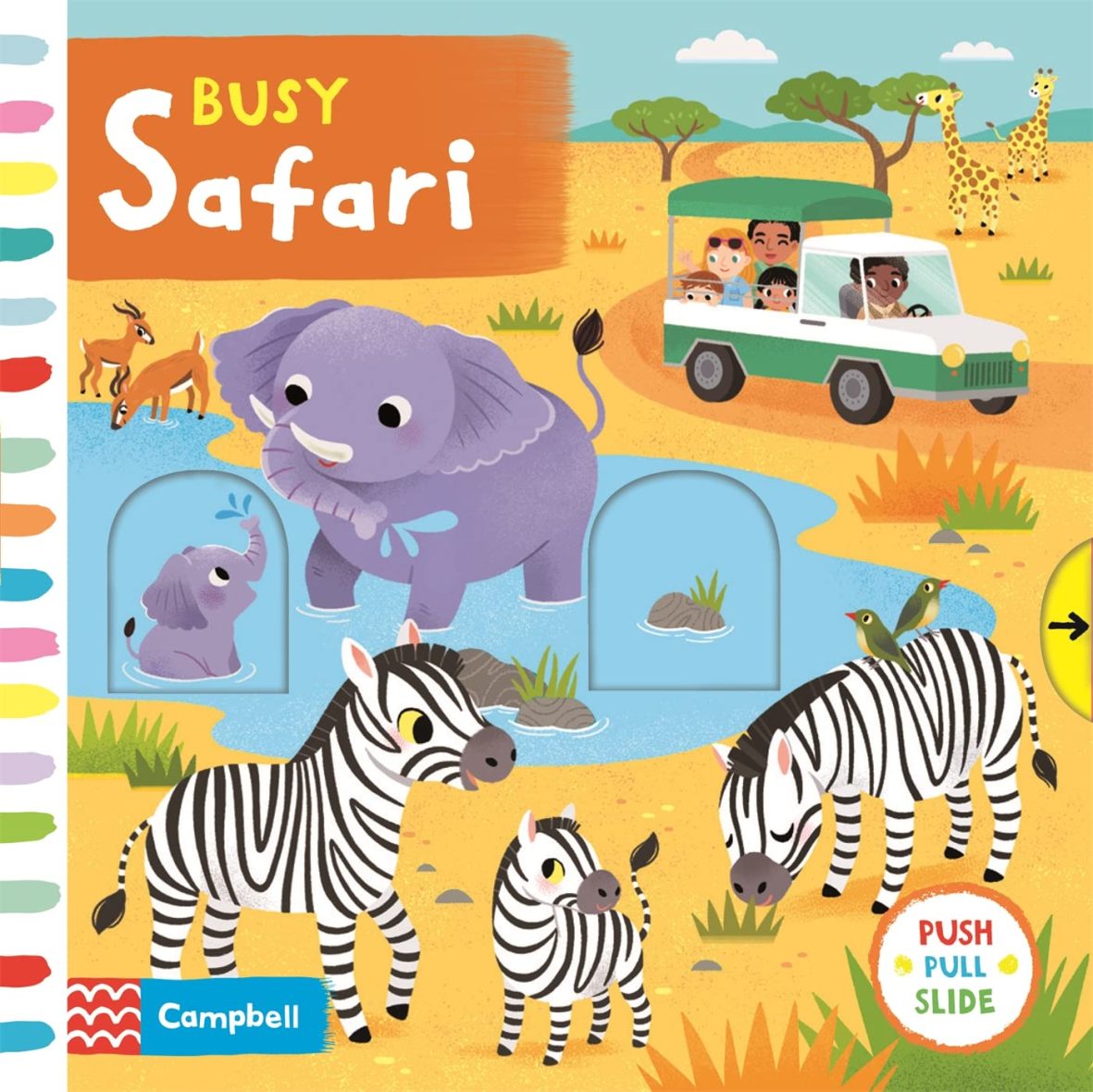 Buy Busy Safari - Push Pull Slide (Board Book) Book in Pakistan