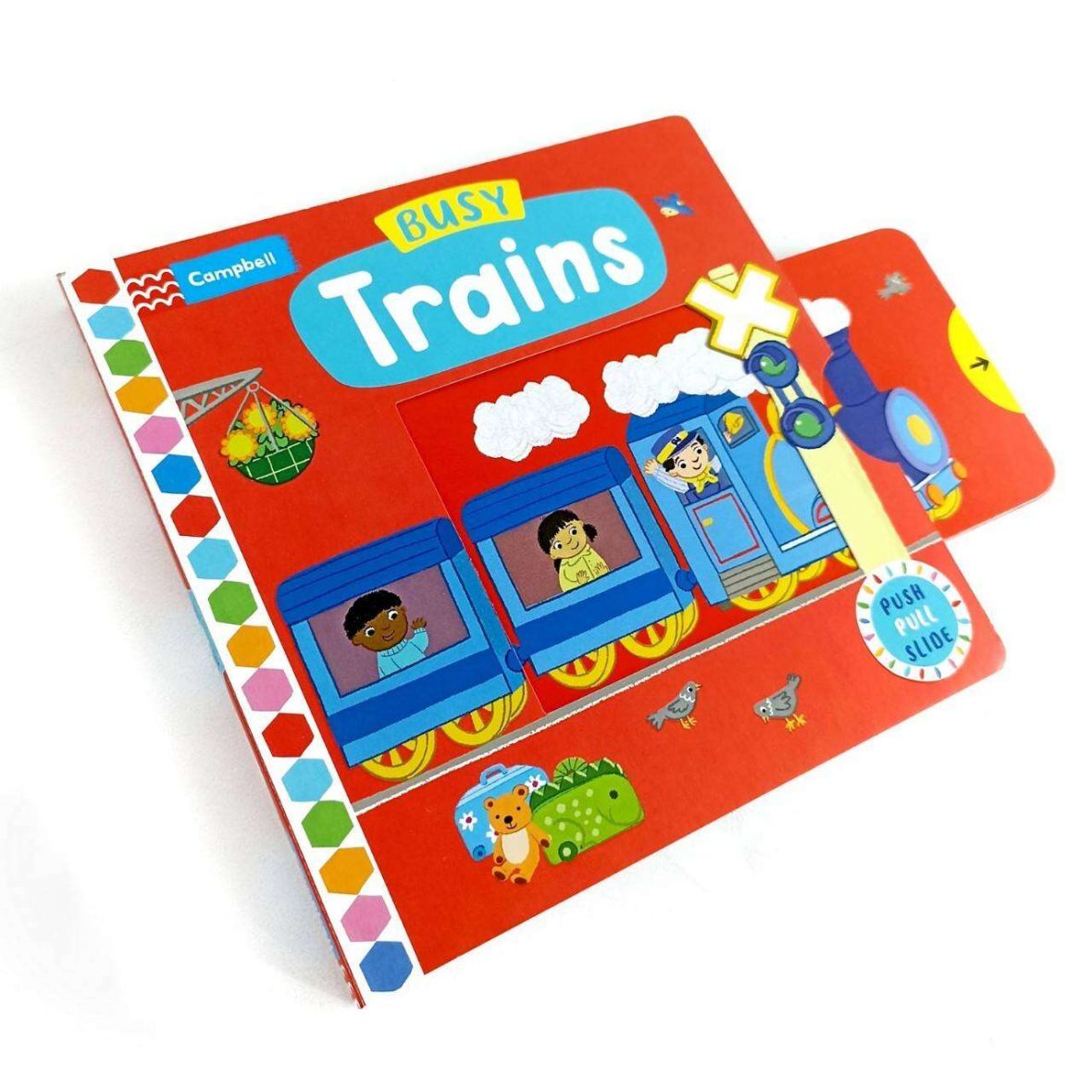 Buy Busy Trains - Push, Pull and Slide (Board Book) Book in Pakistan