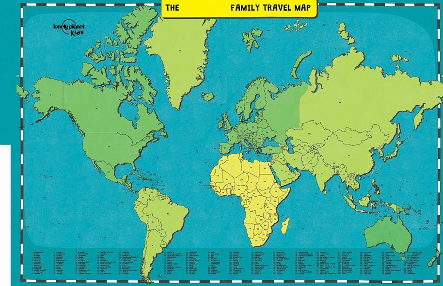 Buy The Family Travel Map with over 180 Stickers Book in Pakistan