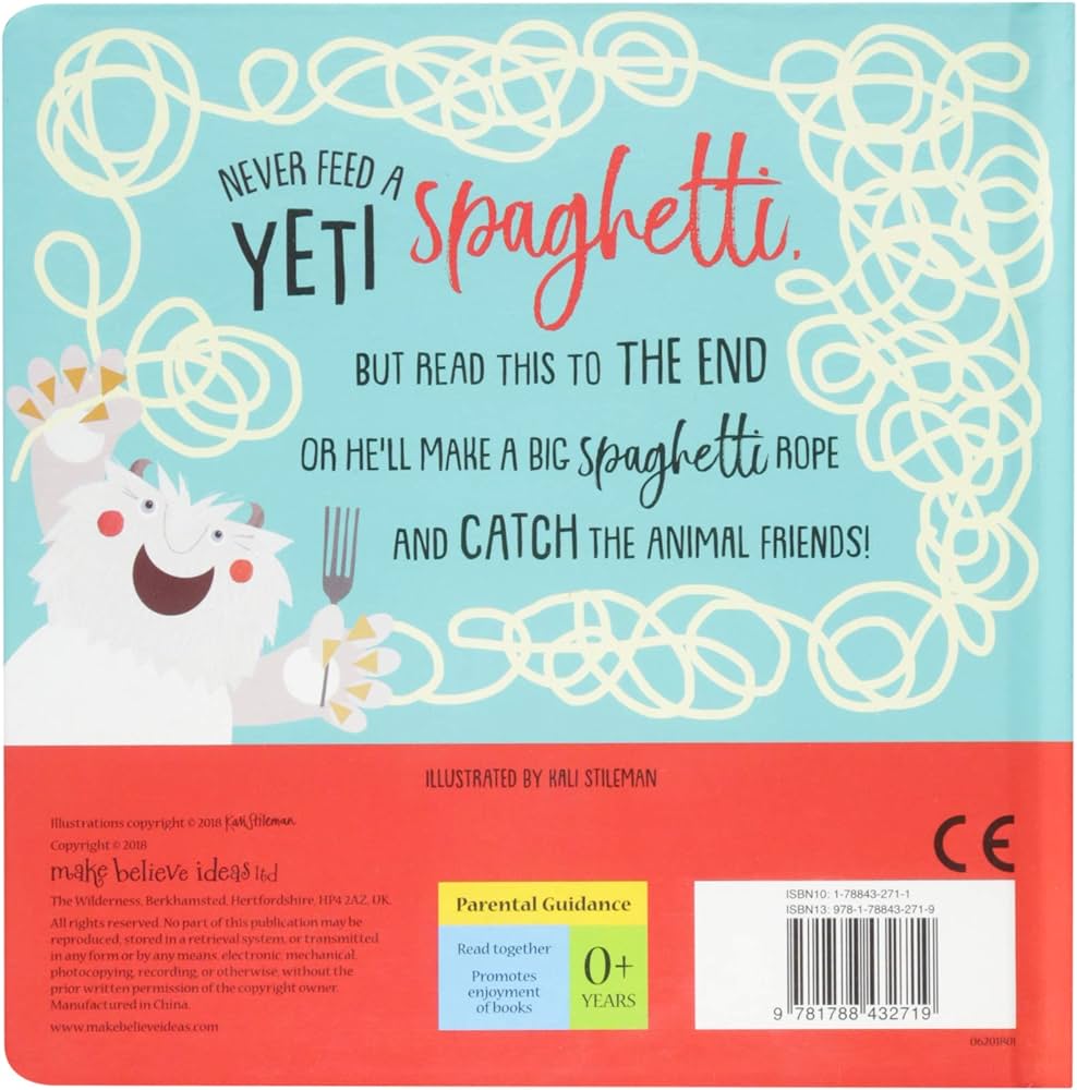 Buy Never Feed a Yeti Spaghetti (Board Book) Book in Pakistan