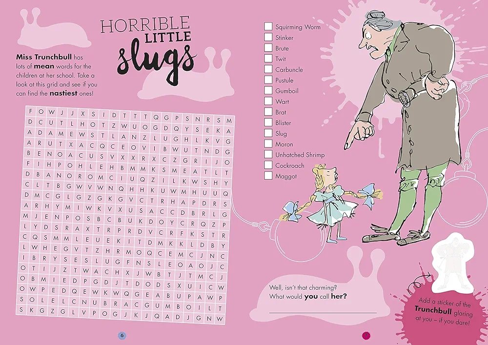 Buy Roald Dahl: Matilda Wonderful Sticker Activity Book - Roald Dahl ...