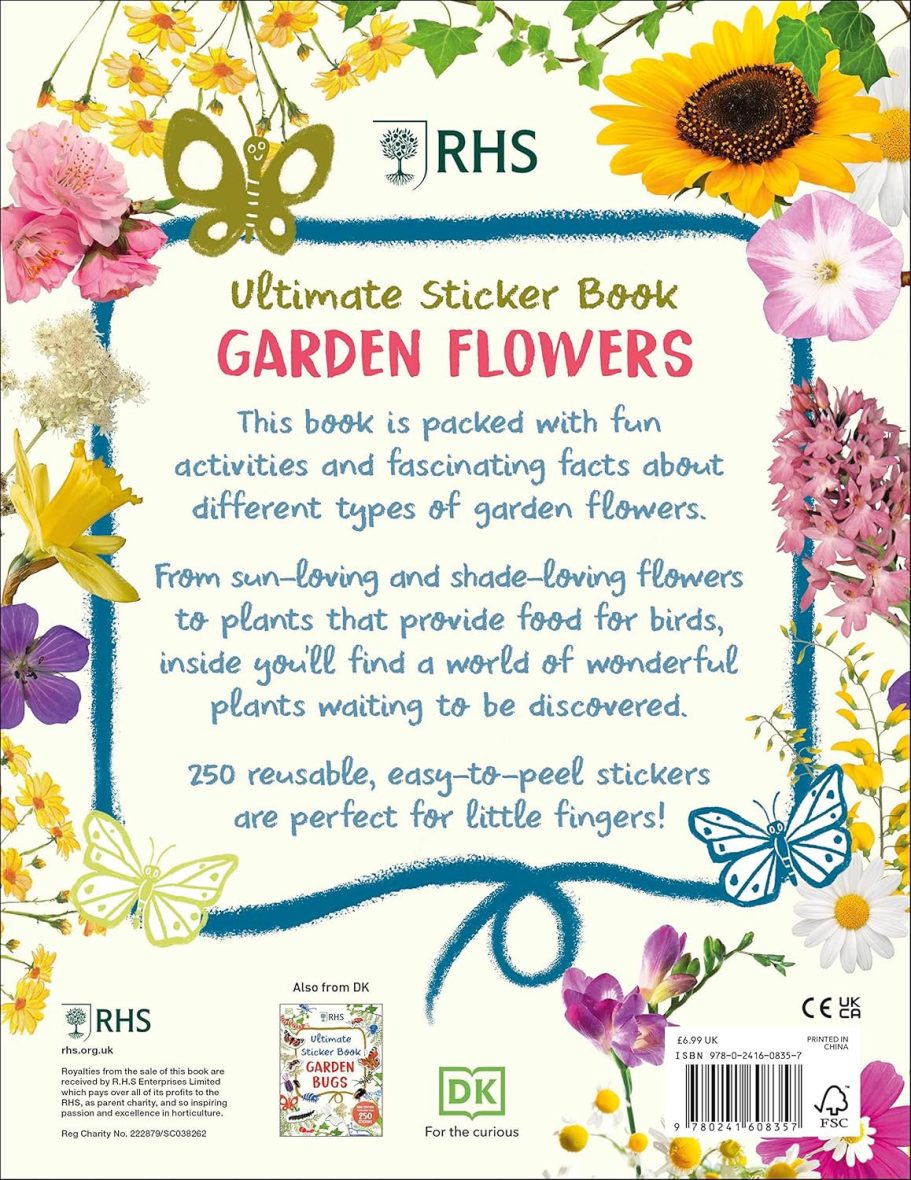 Buy Ultimate Sticker Book Garden Flowers: New Edition with More than ...